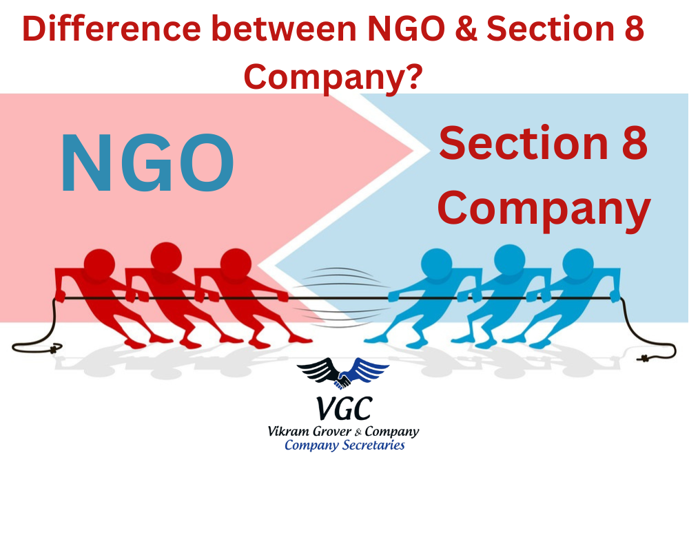 Difference between NGO & Section 8 Company?